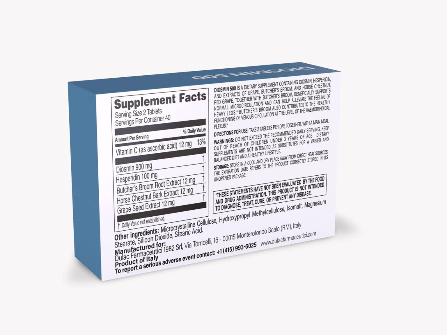 Diosmin 500 80 tablets - DuLac